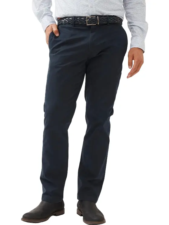 Rodd & Gunn West Cape Regular Stretch Flat Front Trousers - Denim