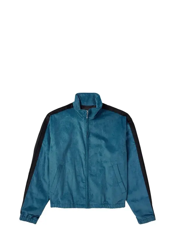 Marni Two-tone Cotton-corduroy Track Jacket - Blue