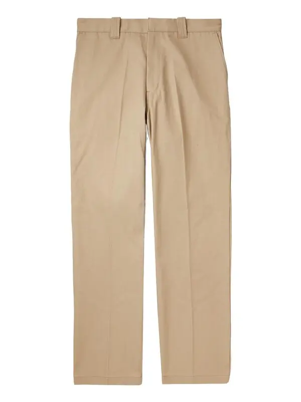 SAINT MXXXXXX Straight-leg Cotton-canvas Trousers - Neutrals