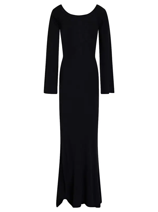 Ronny Kobo Madelyn Knitted Maxi Dress - Black