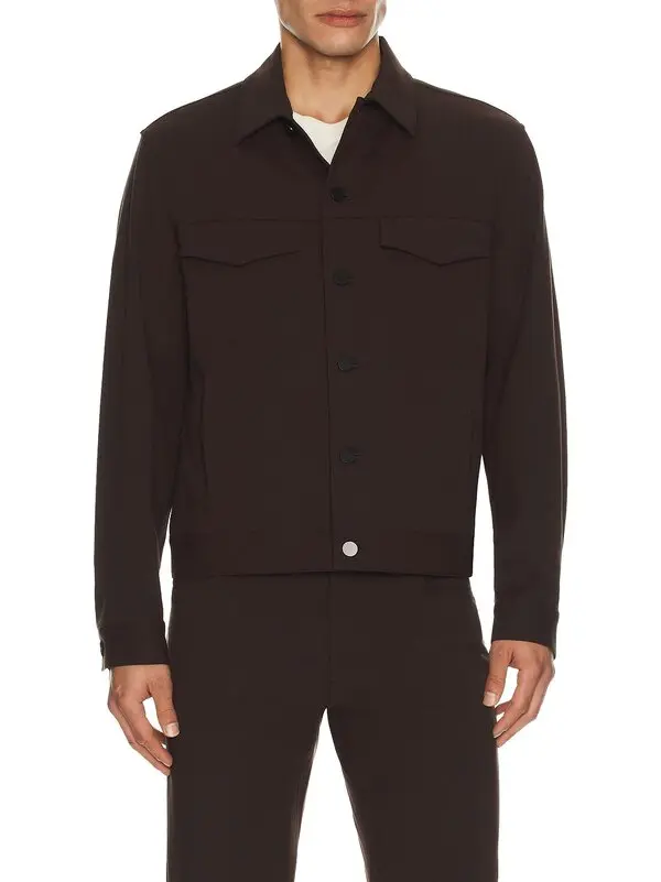 Theory Neoteric Twill River Jacket - Brownwood