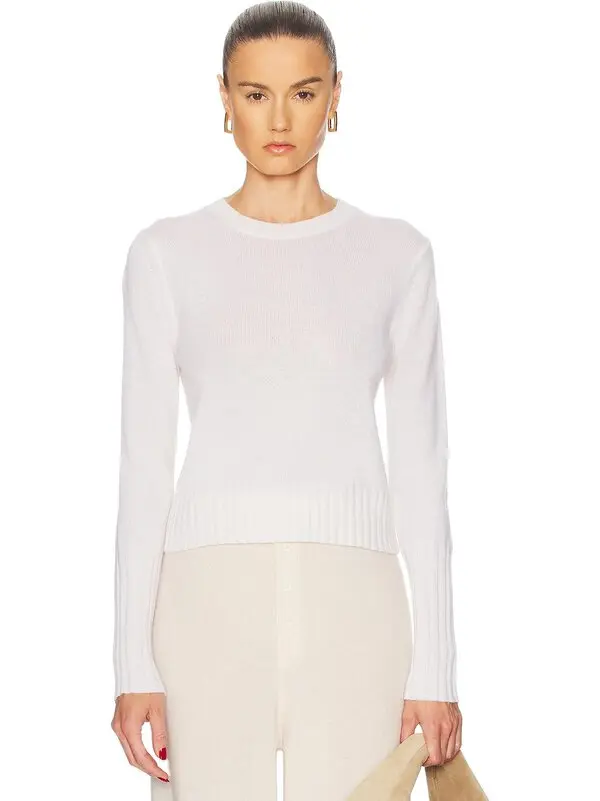 Guest In Residence Shrunken Crew Cashmere Sweater - Cream