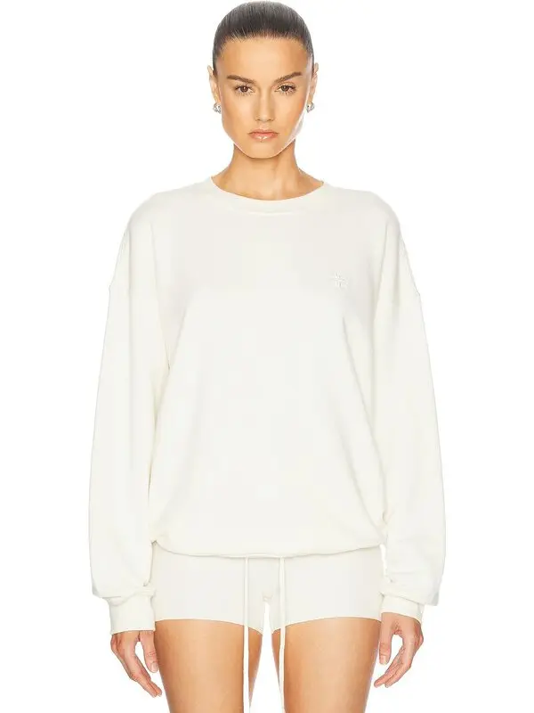 Eterne Oversized Crewneck Sweatshirt - Cream