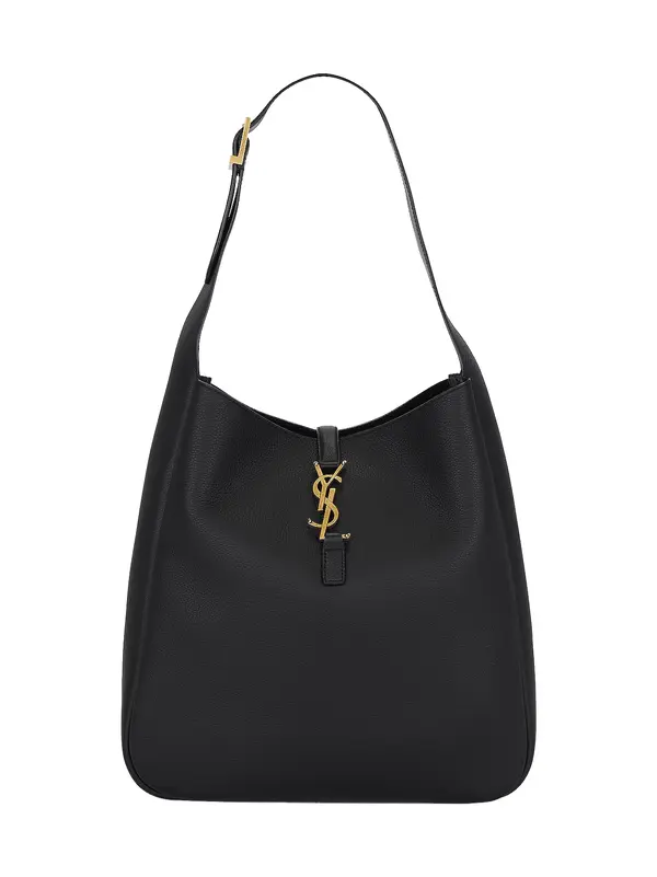 Saint Laurent Large Le 5 A 7 Hobo Bag - Nero
