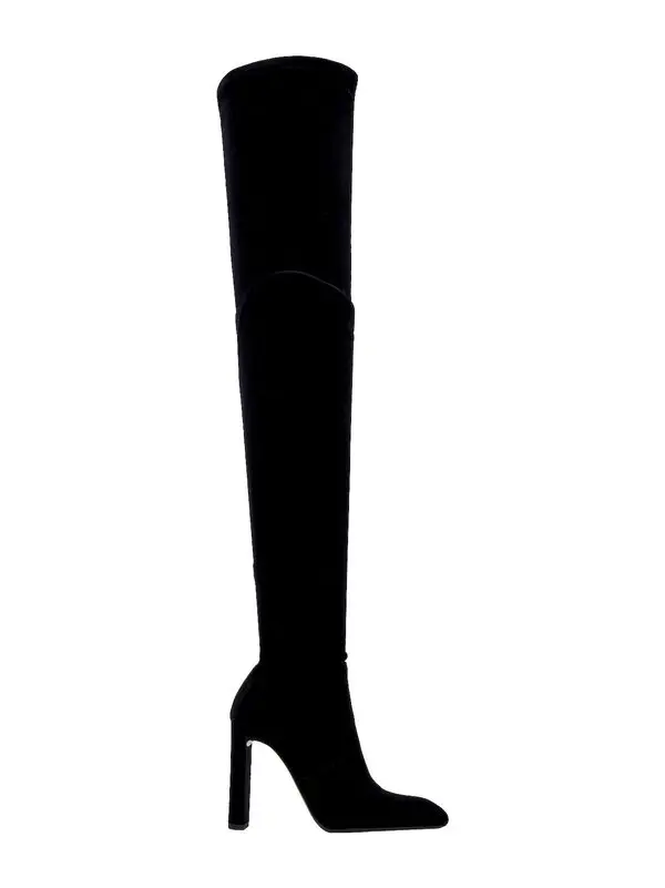 Saint Laurent Auteuil Over The Knee Boot - Nero