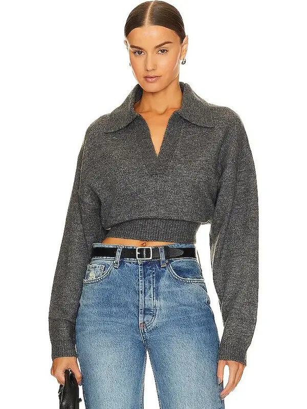 L'academie X Marianna Azaria Sweater In Charcoal - Charcoal Grey