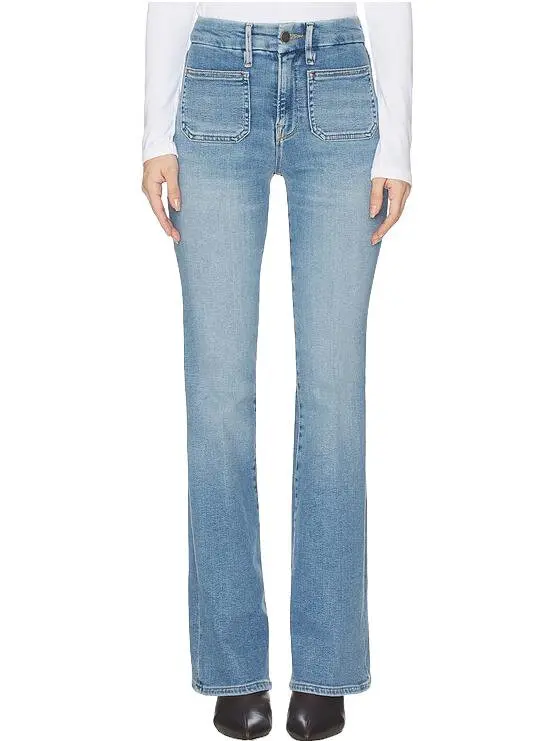 Good American Good Legs Flare Jeans - Indigo1149
