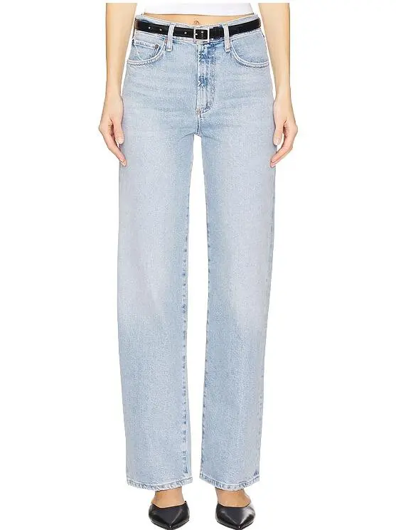 AGOLDE Harper Mid-rise Relaxed Straight Jeans - Beam