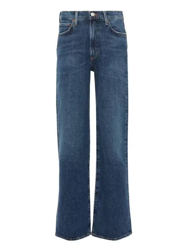 AGOLDE Harper Mid Rise Straight Jeans - Tempo