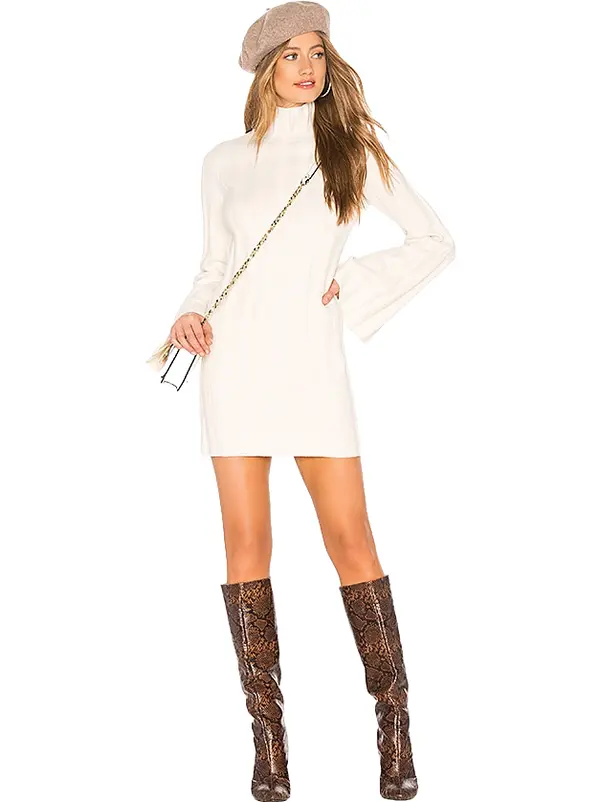 LOVERS AND FRIENDS Taytay Sweater Dress - Ivory