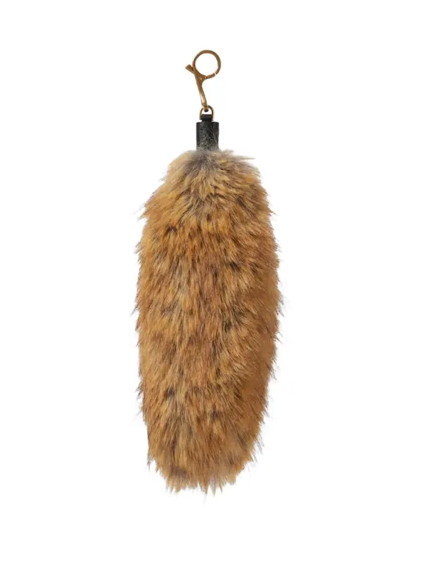 Burberry Faux-fur Bag Charm - Brown
