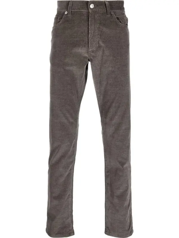 Zegna Cashco Roccia Corduroy Trousers - Brown