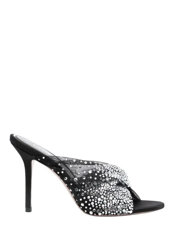 GEDEBE Mariel 100mm Crystal-embellished Sandals - Black