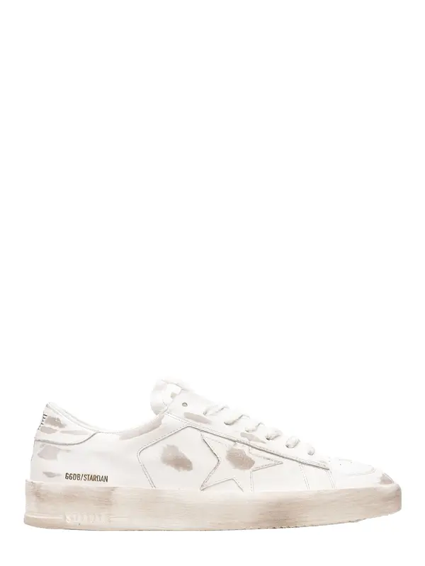 GOLDEN GOOSE Stardan Leather Sneakers - White