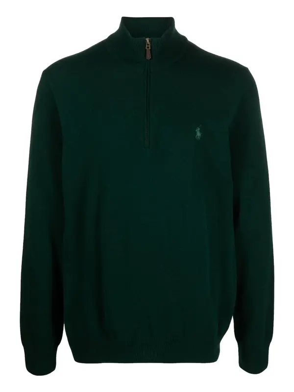 Polo Ralph Lauren Pony-logo Wool Jumper - Green