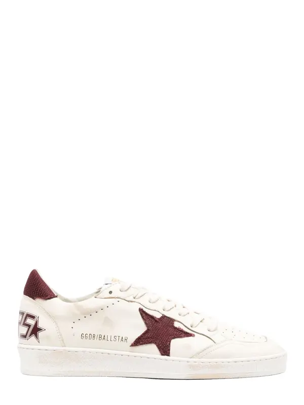Golden Goose Ball Star Leather Sneakers - Neutrals