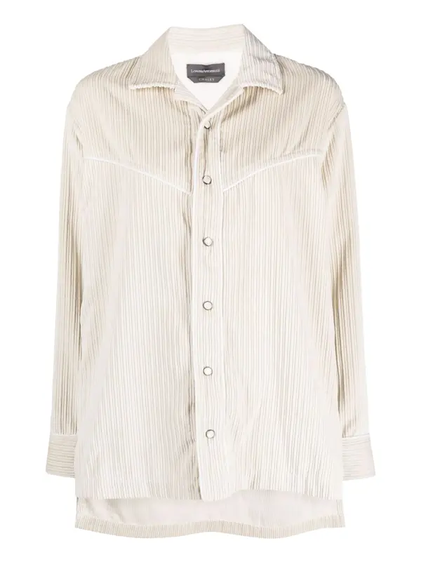 Lorena Antoniazzi Long-sleeve Corduroy Shirt - White