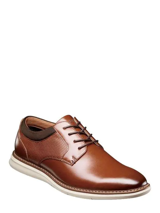 NUNN BUSH Chase Plain Toe Derby - Cognac Multi