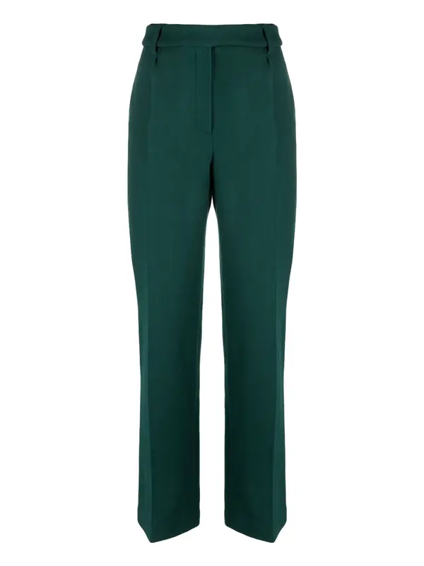Alexandre Vauthier Houndstooth Wide-leg Trousers - Green