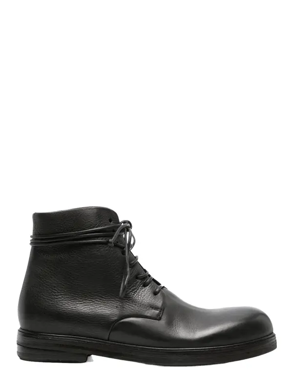 Marsèll Lace-up Leather Boots - Black