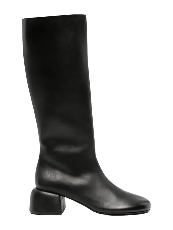 Marsèll 50mm Basata Leather Knee-high Boots - Black