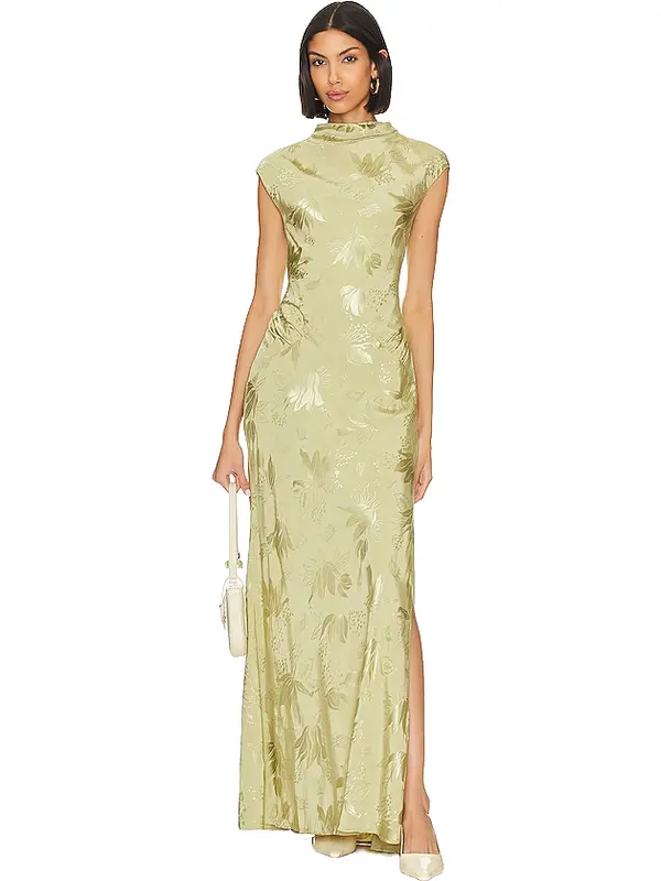 L'academie Avalon Maxi Dress - Sage Green