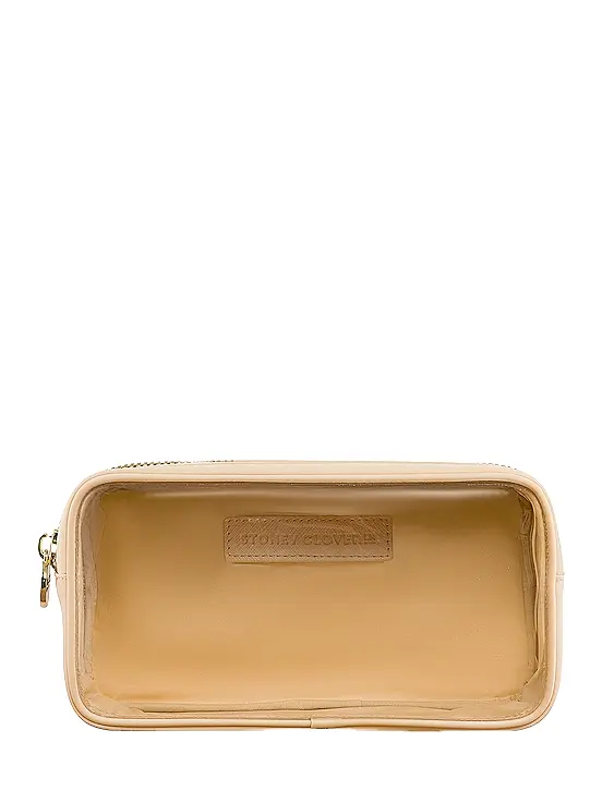Stoney Clover Lane Clear Front Small Pouch - Sand