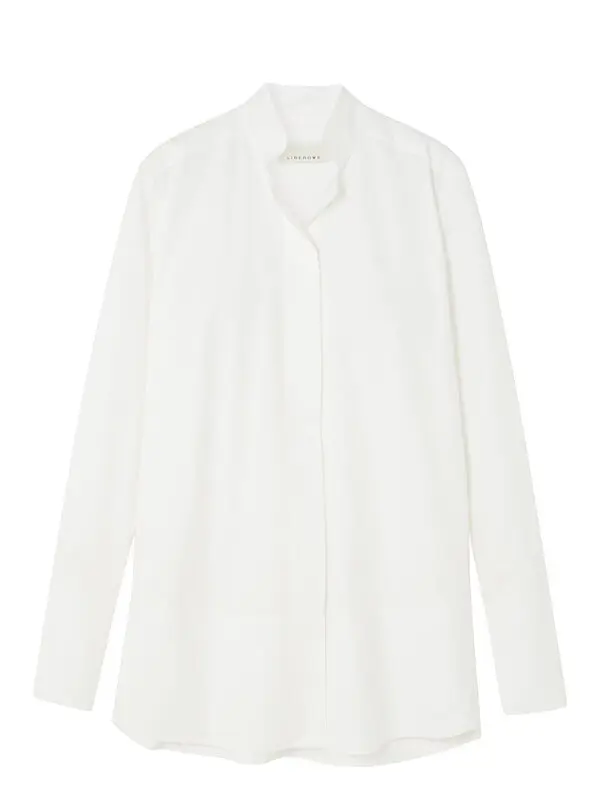 LIBEROWE Net Sustain Nerhu Cotton-poplin Shirt - White