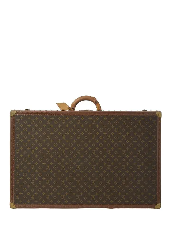 LOUIS VUITTON Monogram Canvas Alzer 80 Travel Trunk - Brown