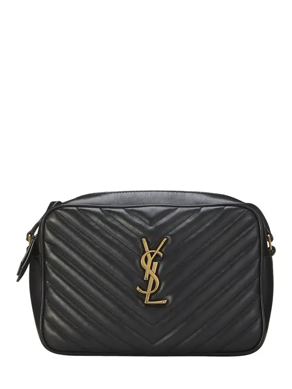 Saint Laurent Quilted Calfskin Camera Bag - Black