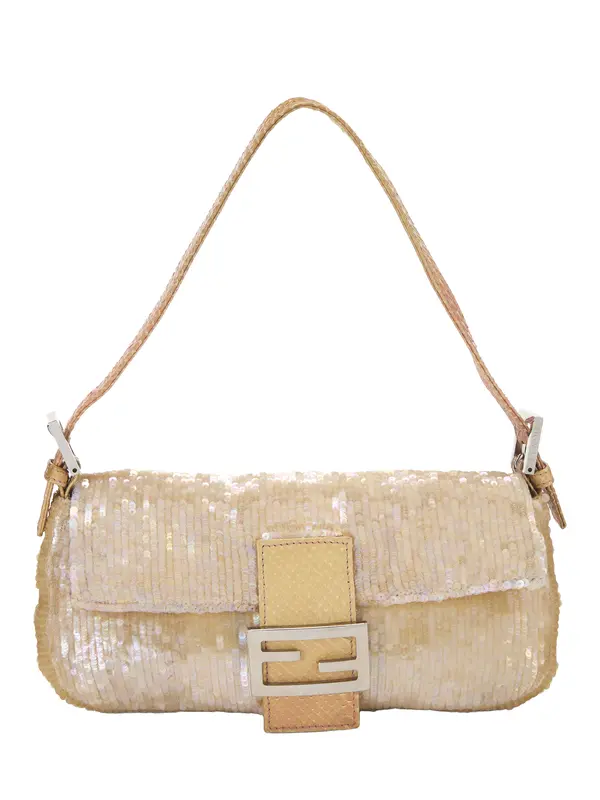 Fendi Sequined Baguette - Pink