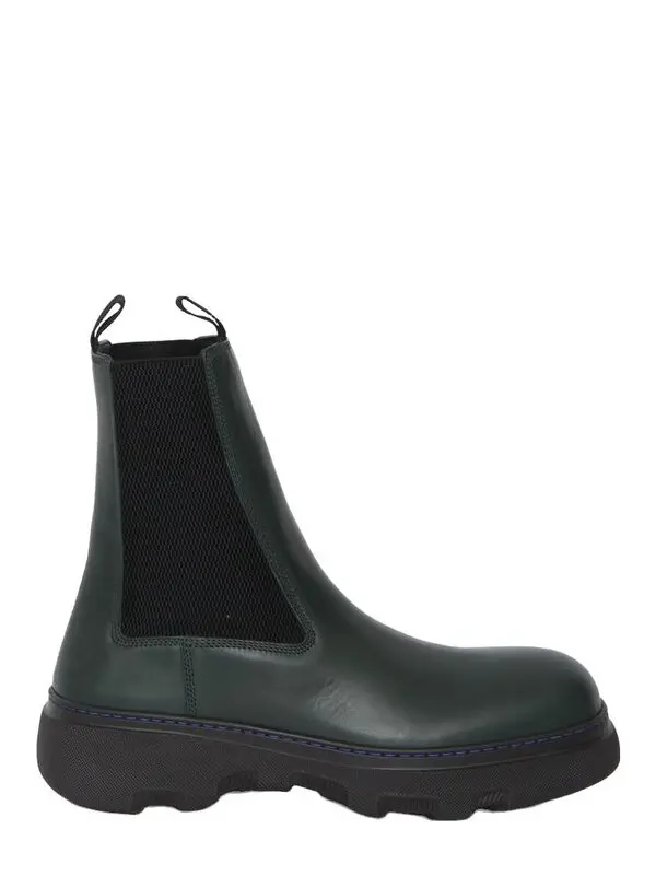 Burberry Creeper Chelsea Boots - Green
