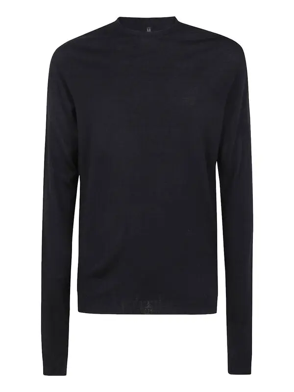 MD75 Crew Neck Wool Sweater - Black