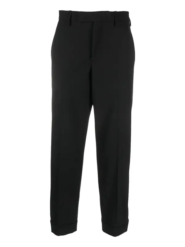 Neil Barrett Cropped Tapered Trousers - Black
