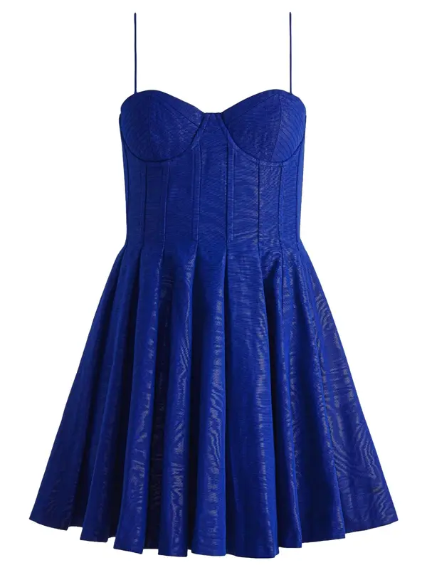 Alice + Olivia Adara Bustier Minidress - Blue