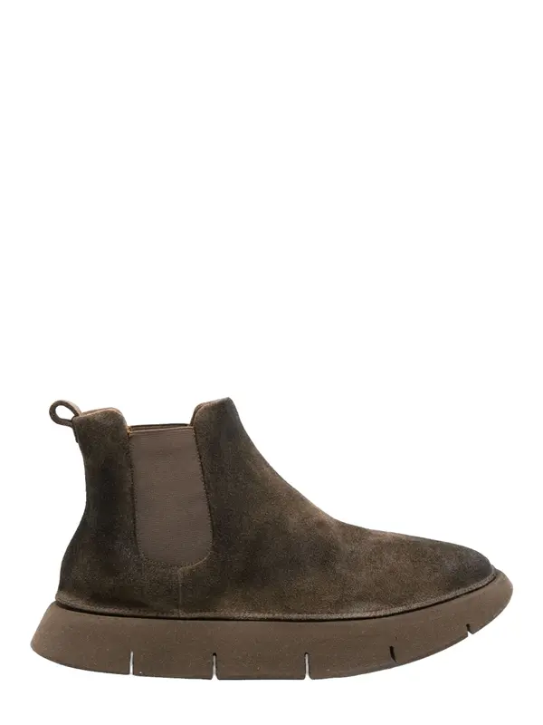 Marsèll 30mm Intagliata Suede Chelsea Boots - Brown