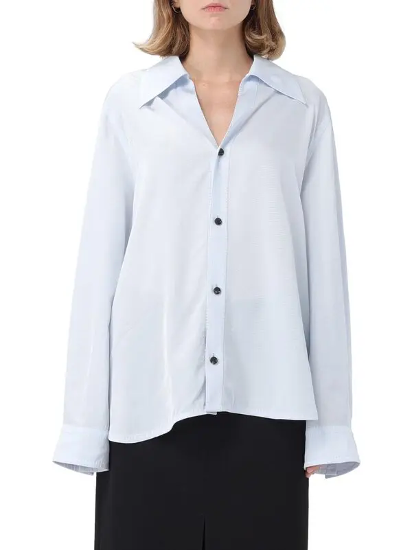 Bottega Veneta Poplin Shirt - Sky Blue