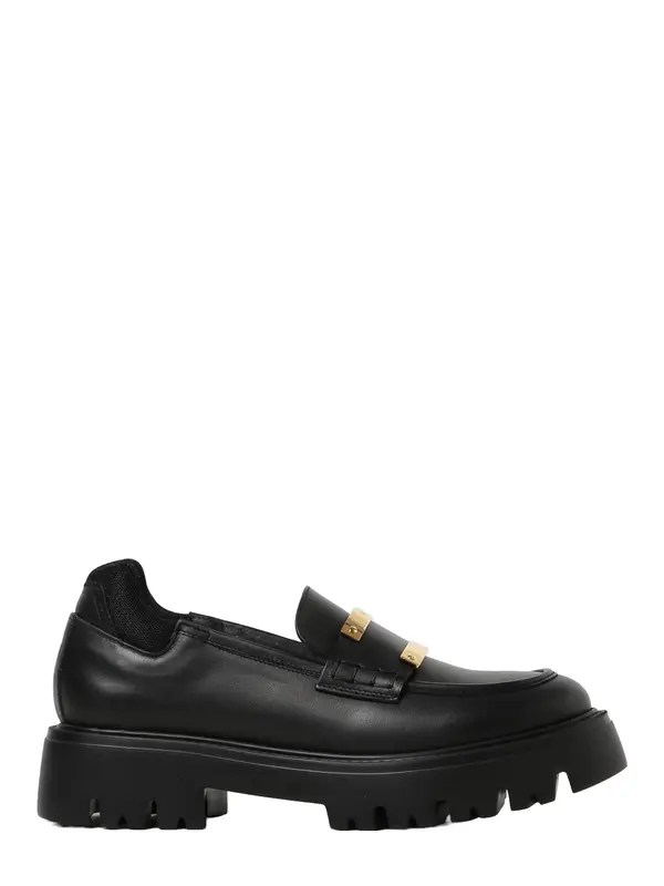 N° 21 Leather Moccasins - Black