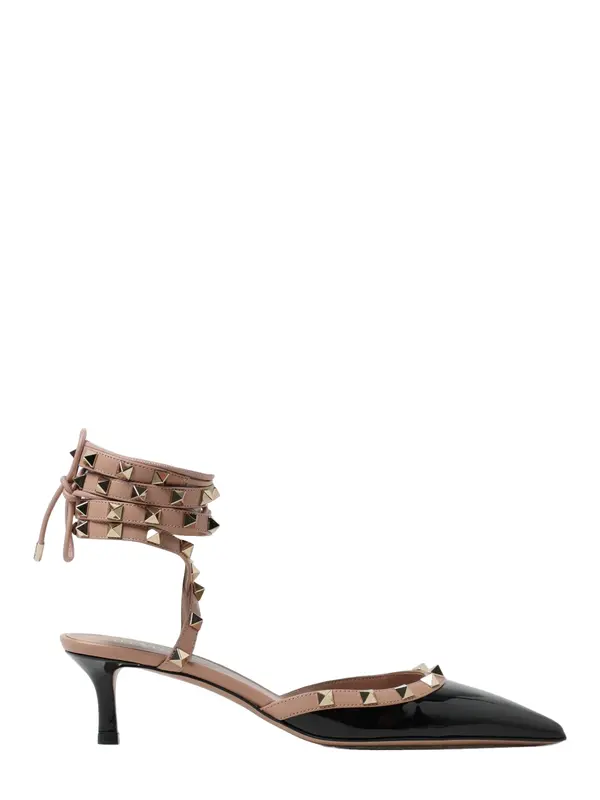Valentino Garavani Rockstud Patent Leather Pumps - Black