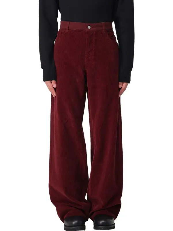 COUNTY OF MILAN Wide Leg Trousers - Burgundy