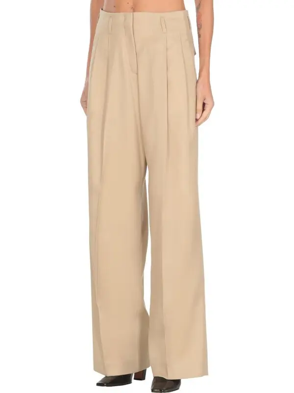 GOLDEN GOOSE Wide Leg Trousers - Beige