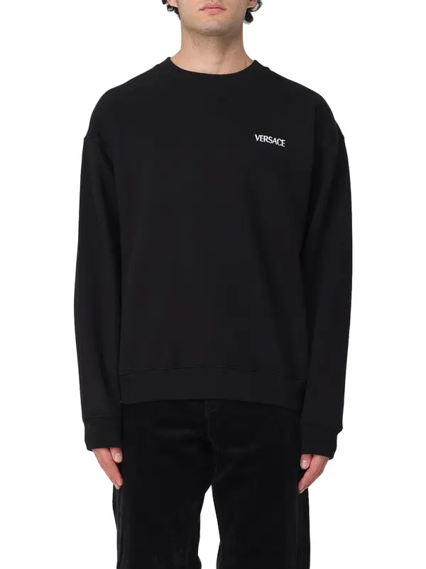 Versace Cotton Sweatshirt - Black