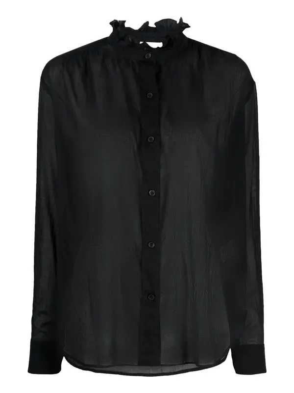 MARANT ETOILE Gamble Organic Cotton Shirt - Black