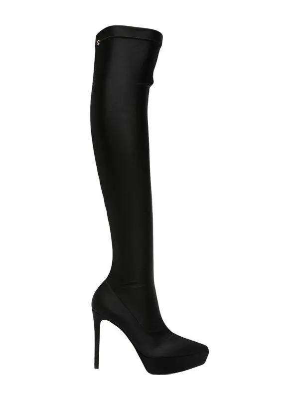 GIANVITO ROSSI 120mm Platform Over-the-knee Boots - Black