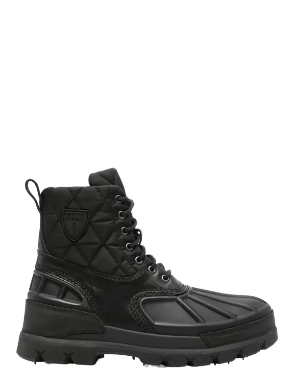Polo Ralph Lauren Oslo Quilted Ankle Boots - Black