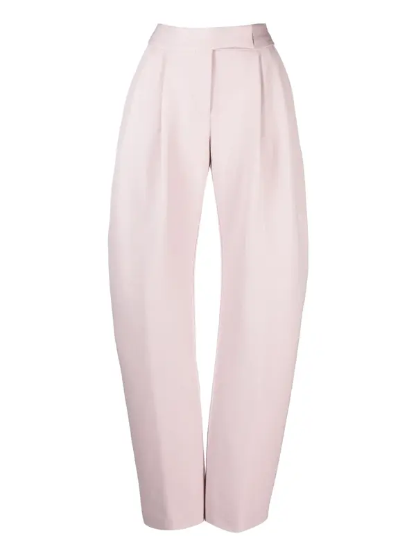 Attico Tailored Wide-leg Trousers - Pink