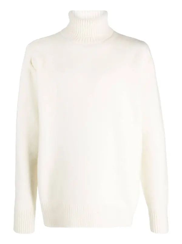 OAMC Intarsia-knit Logo Wool Jumper - Neutrals