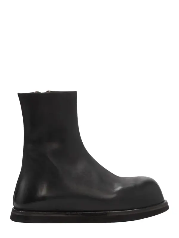 Marsèll Gigante Leather Ankle Boots - Black