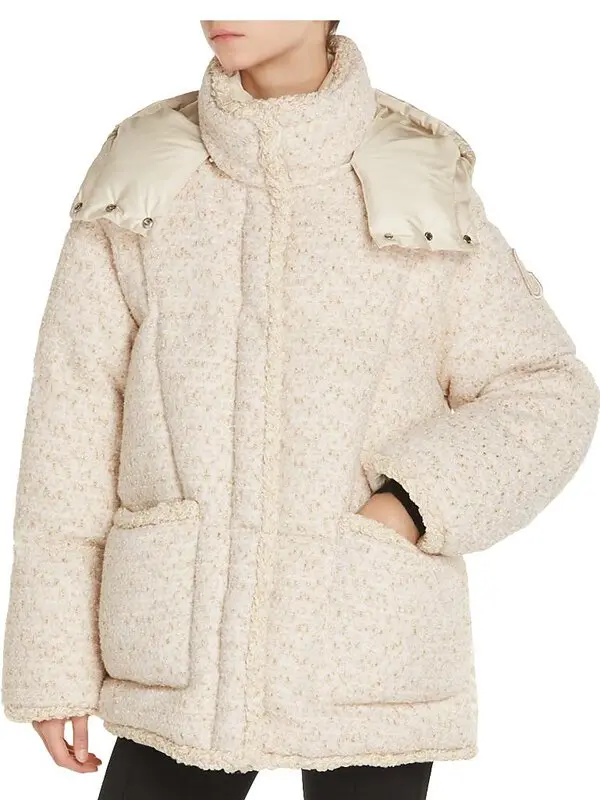 Moncler Agrobate Hooded Down Jacket - Beige