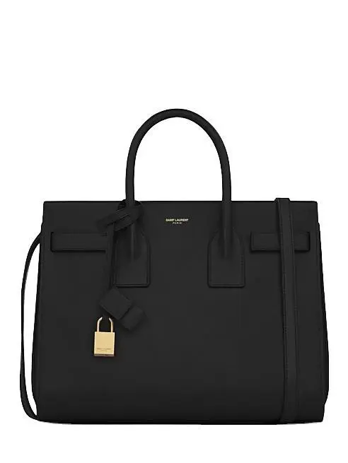 Saint Laurent Sac De Jour Small Top Handle Bag - Noir Smooth Leather/gold